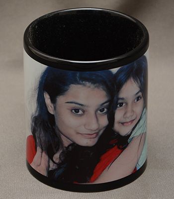 Send personalized black patch mug .black photo mug, print black mug ...